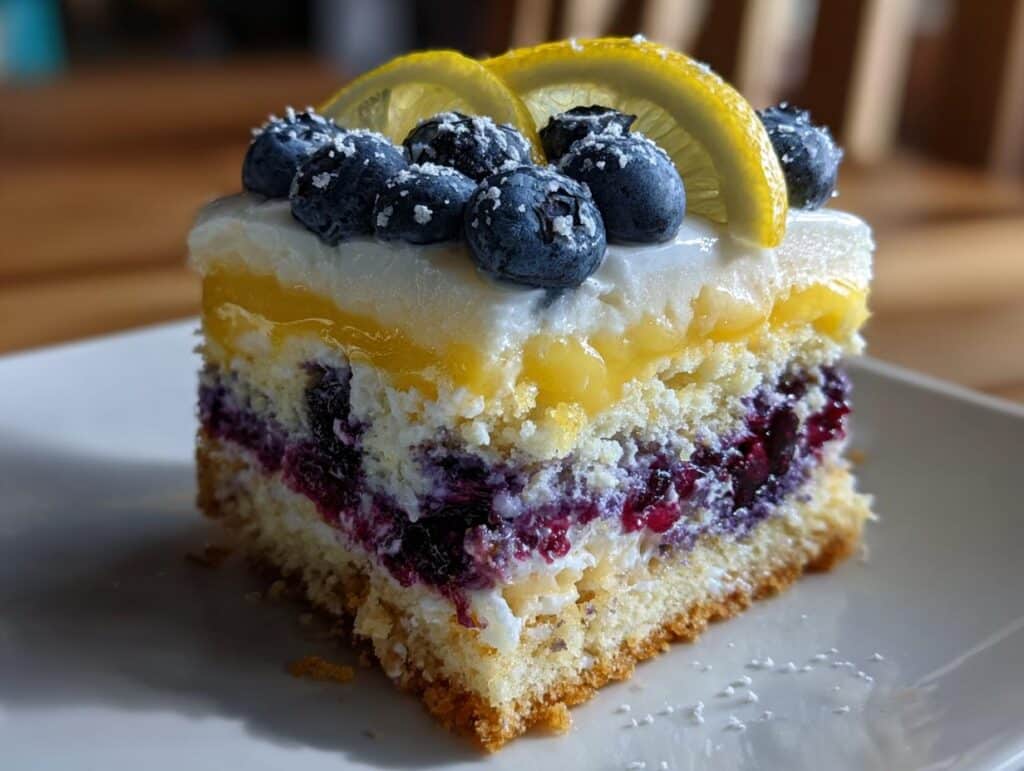 Amazing Blueberry Lemon Drop Slushie Cake Recipe - Recipes Origin